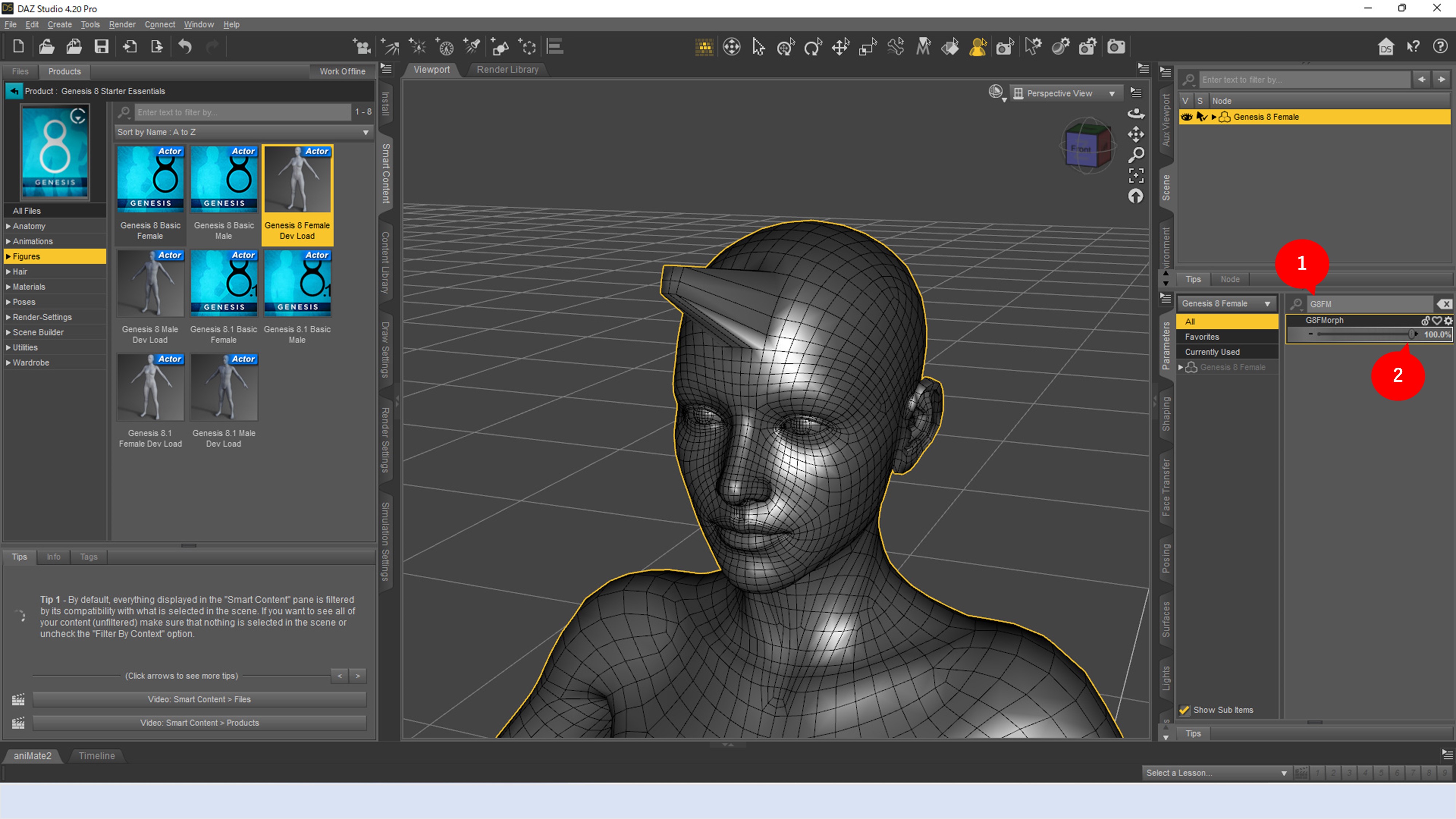 Blender と連携して、オリジナル・モーフを作成 | dim9s/Daz3d
